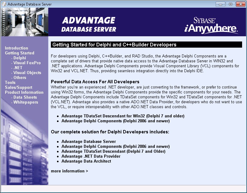 Advantage Database Server | IT History Society